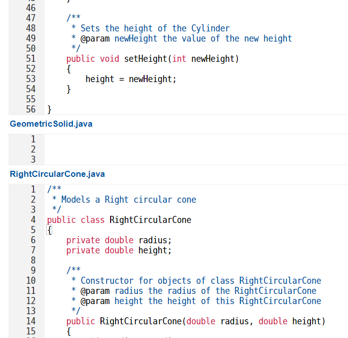 Solved In this problem you will first write an interface and | Chegg.com