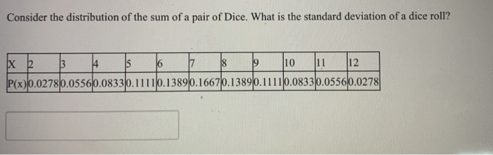 Solved Consider the distribution of the sum of a pair of | Chegg.com