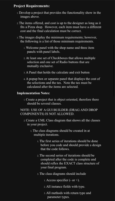 Solved Develop a Java program that uses: - Graphical User | Chegg.com