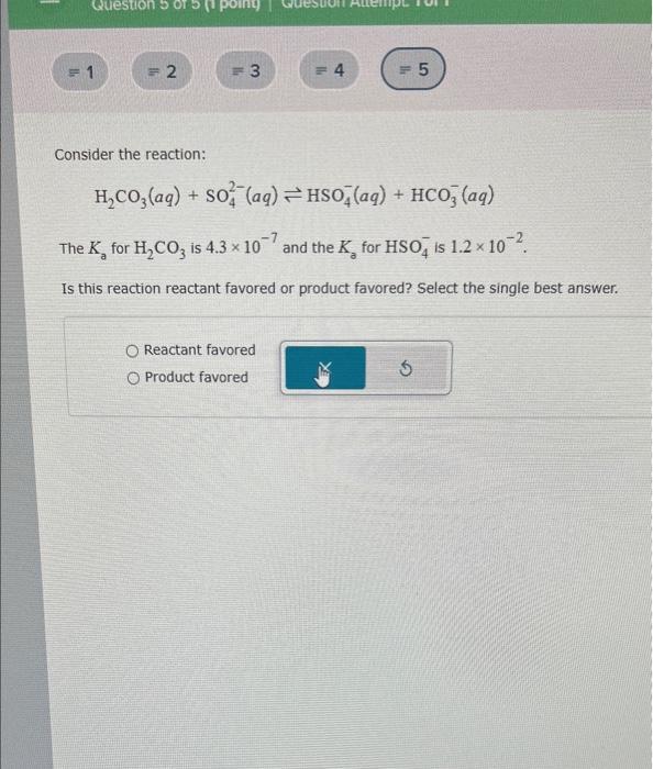 Solved Consider The Reaction
