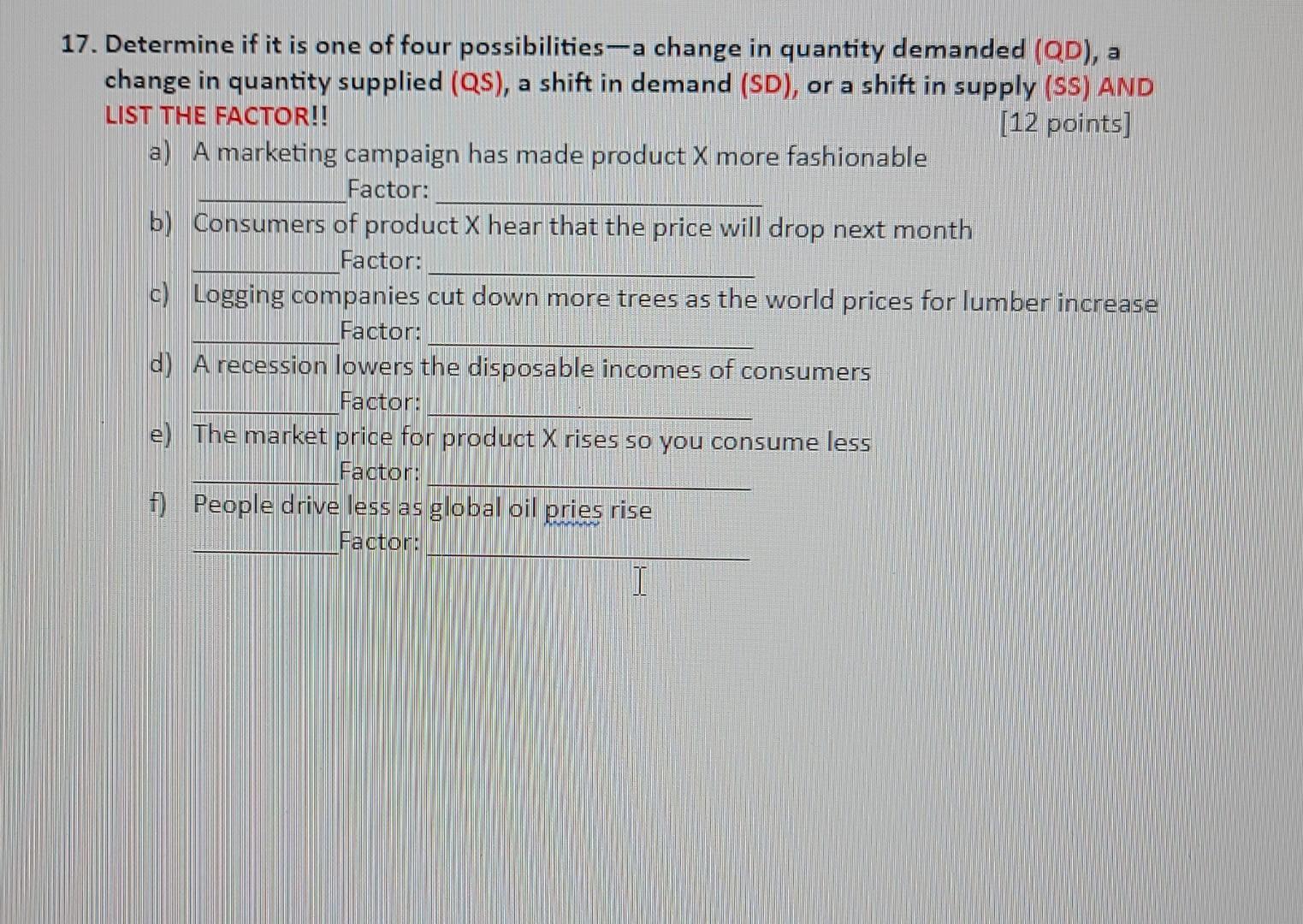 Solved 17. Determine if it is one of four possibilities-a | Chegg.com
