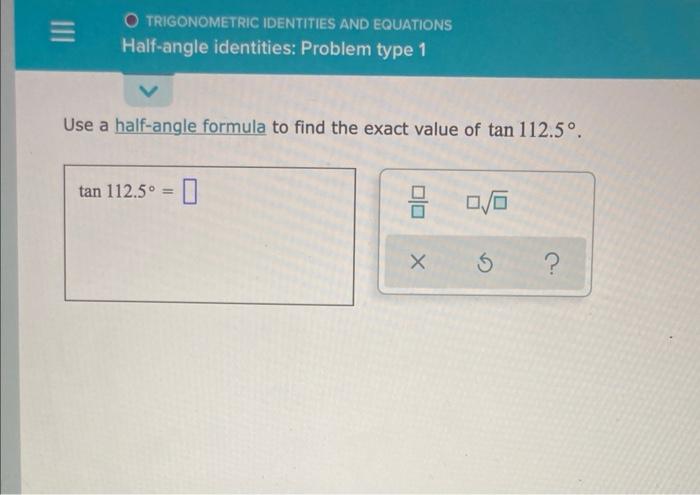 Solved E O TRIGONOMETRIC IDENTITIES AND EQUATIONS | Chegg.com