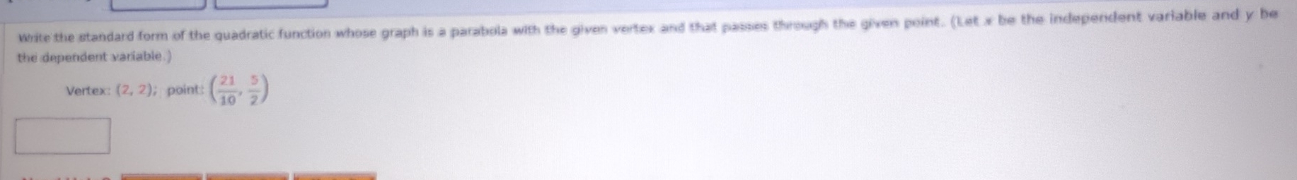 Solved Wite The Standard Form Of The Quadratic Function 