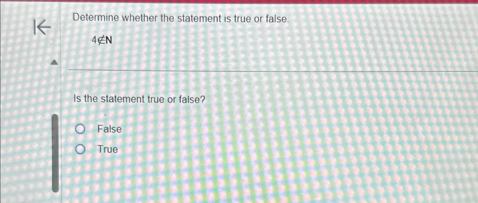 Solved Determine whether the statement is true or | Chegg.com
