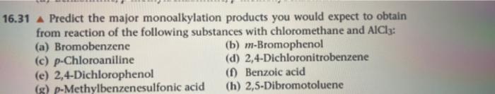 Solved 16.31 Predict the major monoalkylation products you | Chegg.com