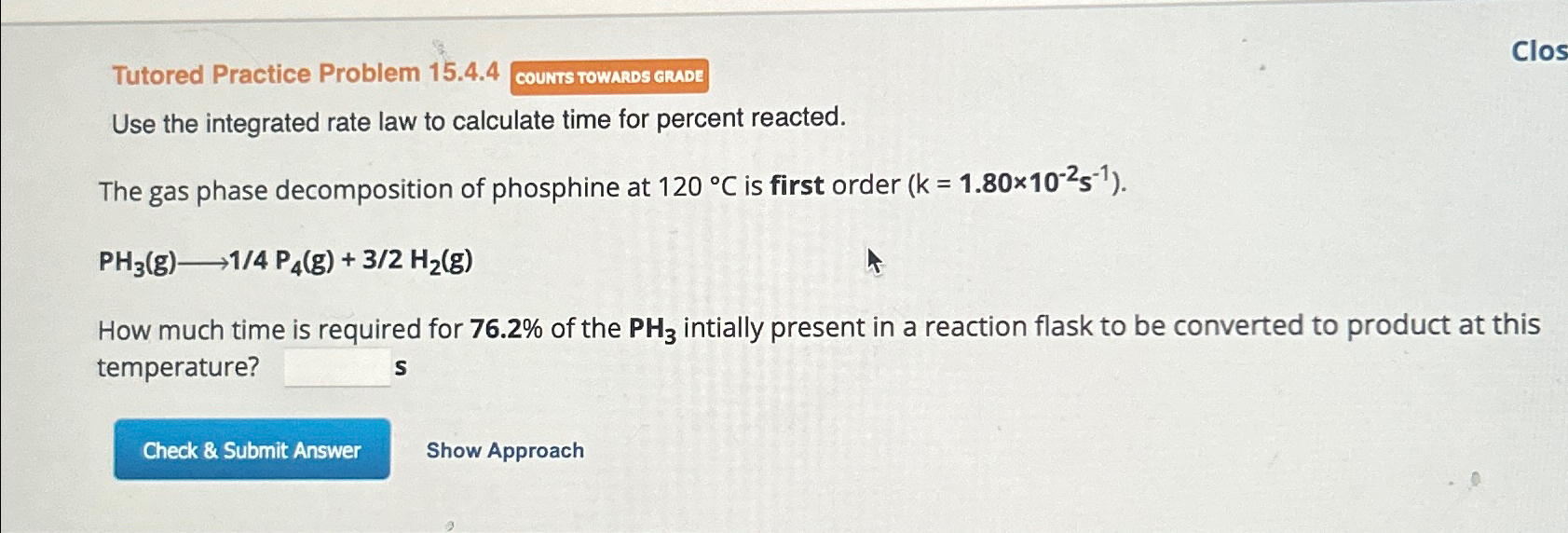 Solved Tutored Practice Problem 15.4.4 ﻿coUnIS TOWARDS | Chegg.com