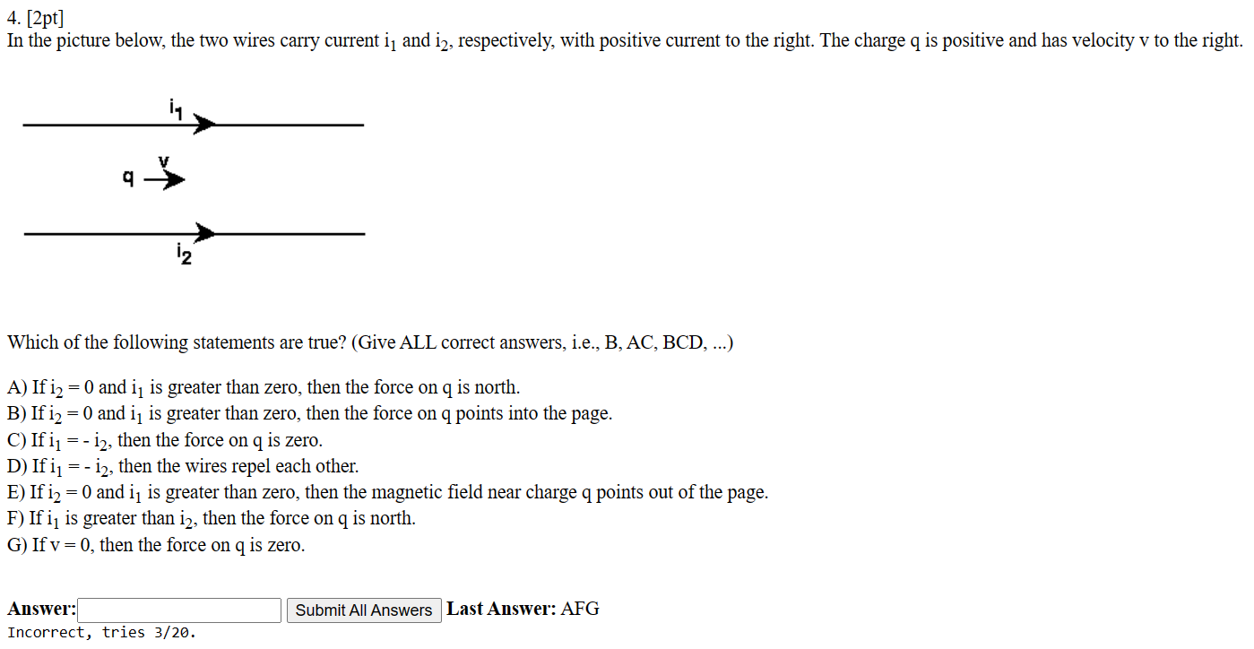 Solved WILL UPVOTE ﻿In the picture below, the two wires | Chegg.com