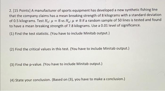 Solved please solve this problem by using minitab.com and | Chegg.com