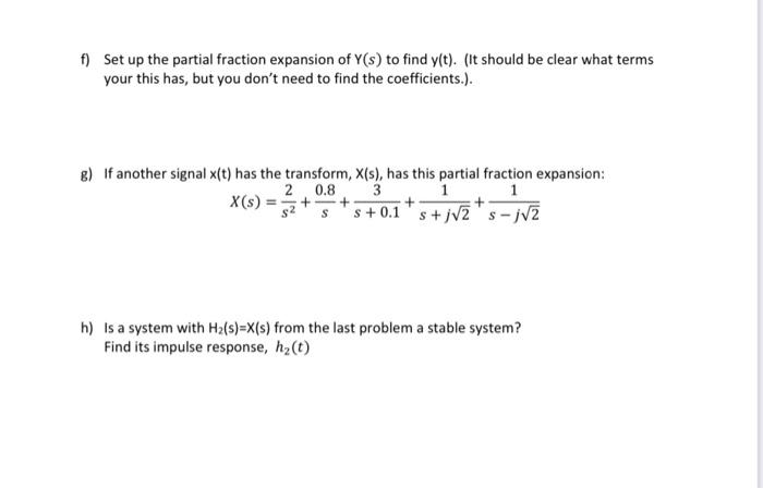 Solved 1 of 2 Questions - Laplace Transforms You have access | Chegg.com