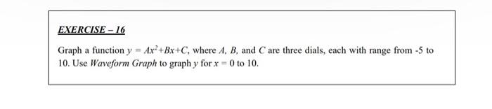 Solved PLEASE SOLVE WITH LABVIEW if you dont know how to do | Chegg.com