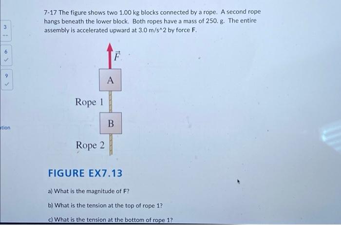 Solved The figure shows two 1.00 kg blocks connected by a | Chegg.com