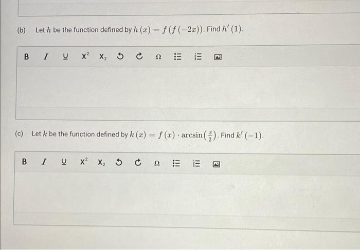 Solved The table above gives values of the differentiable | Chegg.com