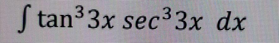 Solved S tan3x sec33x dx | Chegg.com