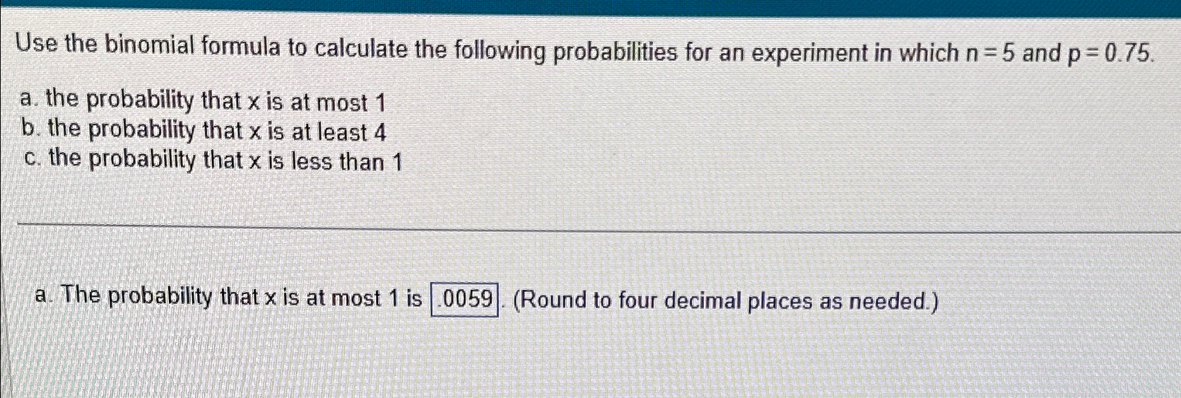 Solved Use the binomial formula to calculate the following | Chegg.com