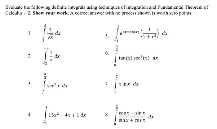 Solved Evaluate the following definite integrals using | Chegg.com