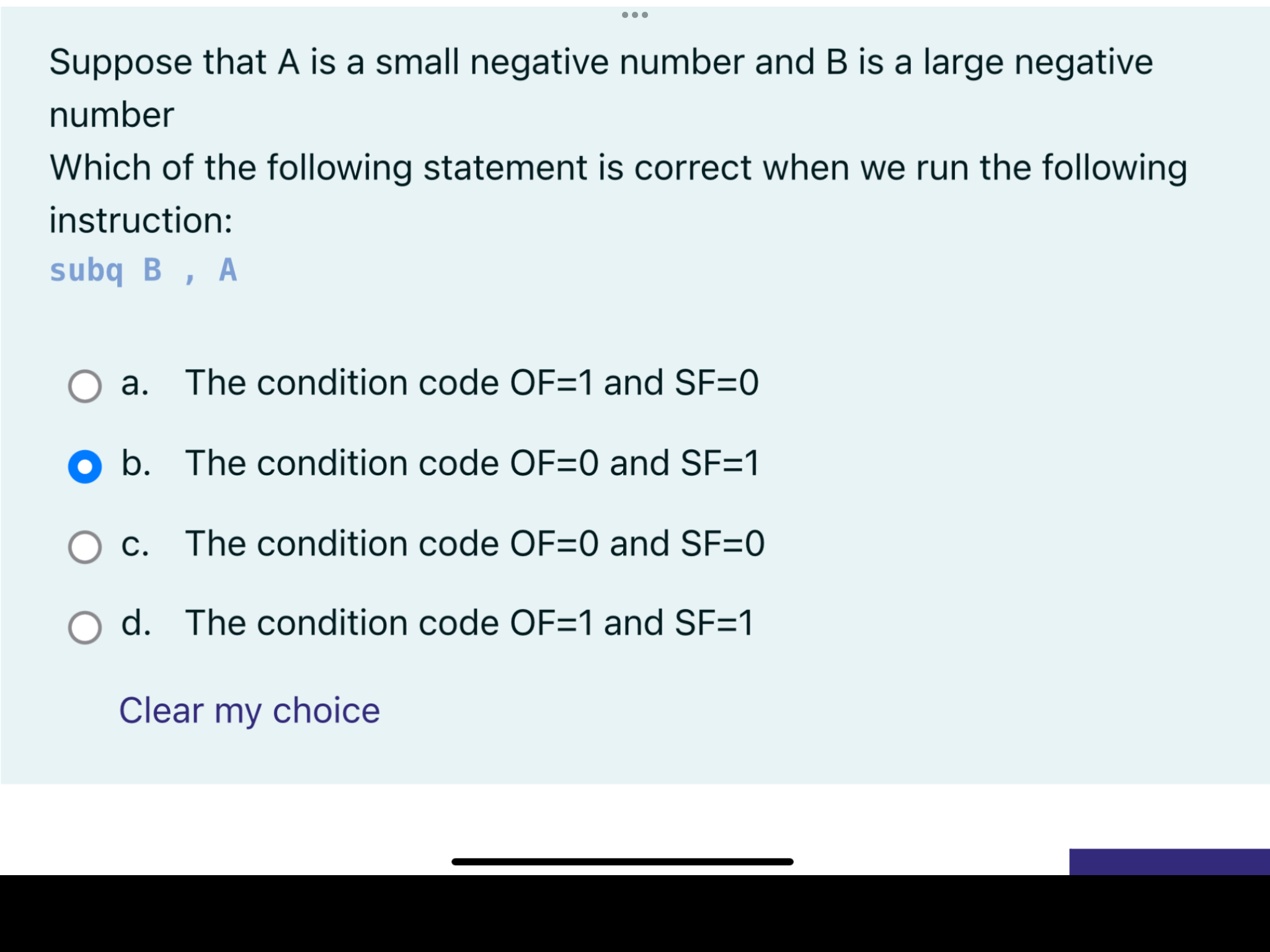 Solved Suppose that A ﻿is a small negative number and B ﻿is | Chegg.com