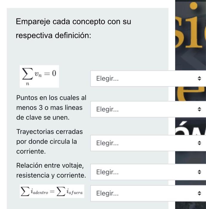 1) Match each concept with its respective definition: | Chegg.com