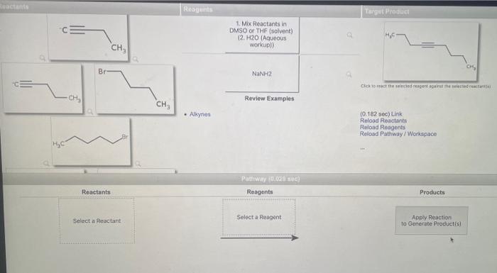 Solved what reactant + reagent will create the target | Chegg.com