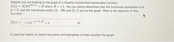 Solved Suppose you are looking at the graph of a tinearly | Chegg.com