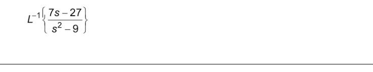 Solved L−1{s2−97s−27} | Chegg.com