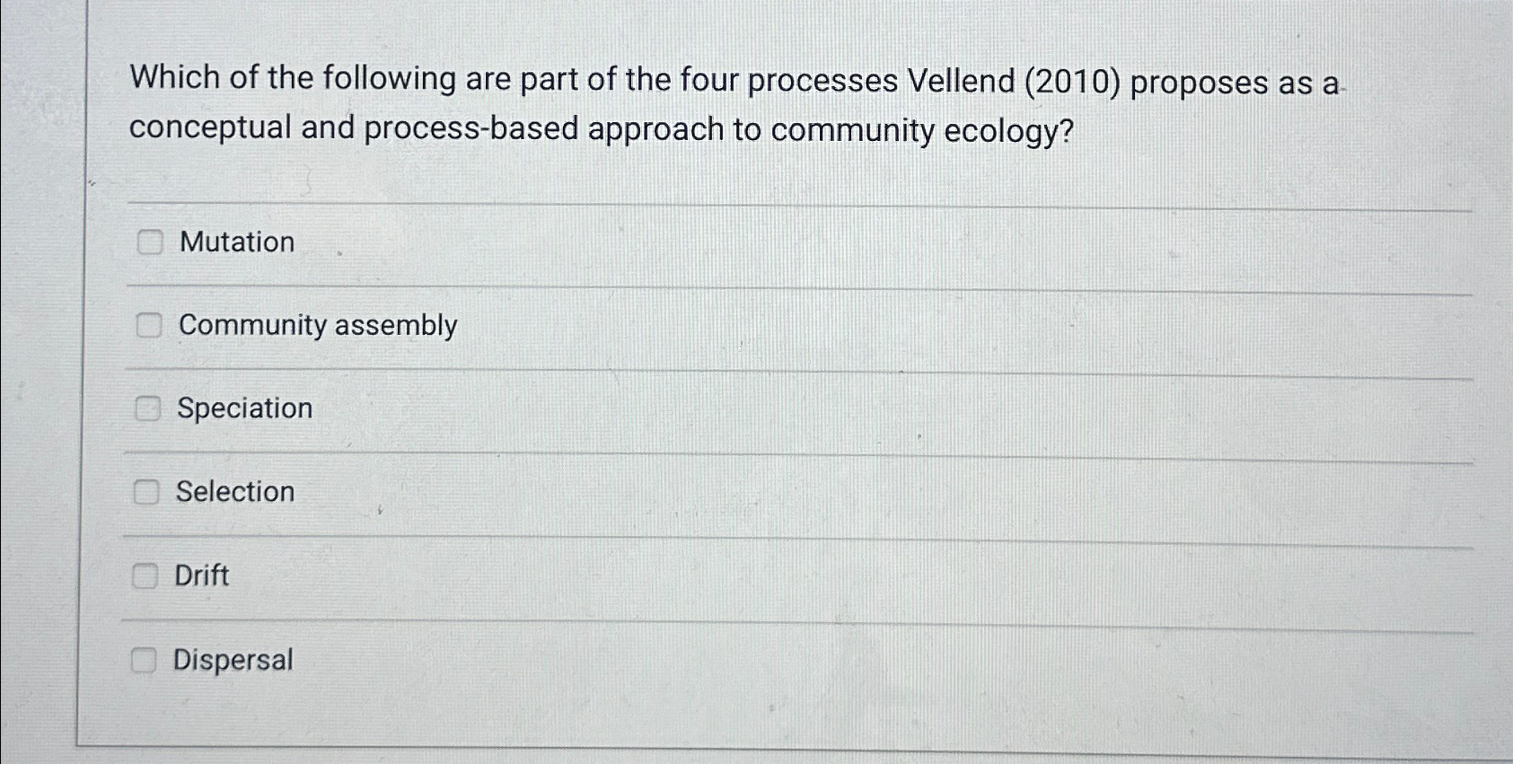 Solved Which of the following are part of the four processes | Chegg.com