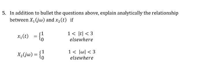 Solved In addition to bullet the questions above, explain | Chegg.com