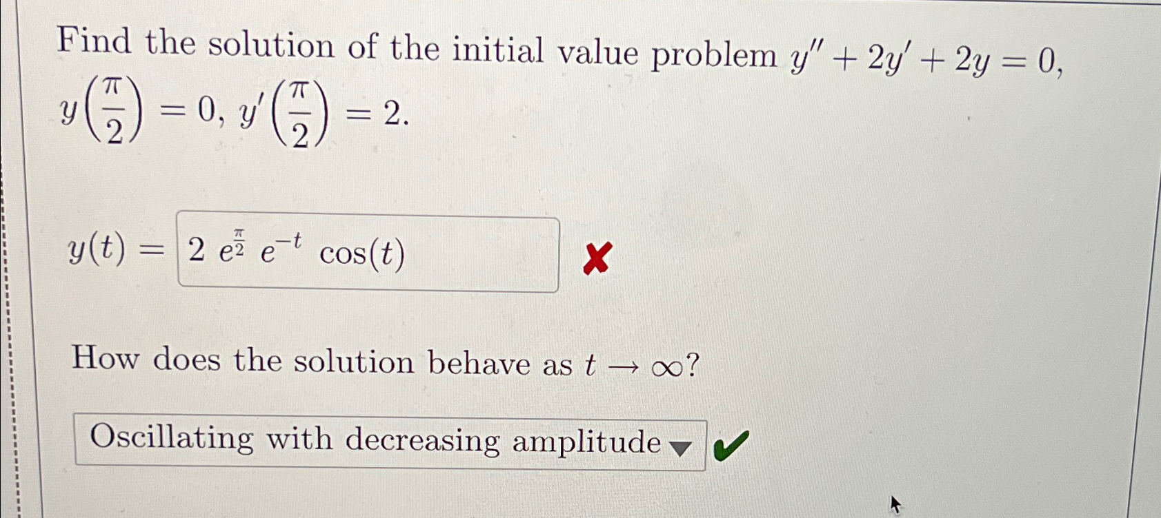 Solved Find the solution of the initial value problem | Chegg.com