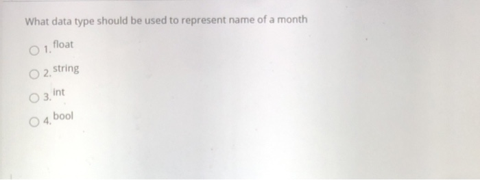 Solved What data type should be used to represent name of a | Chegg.com