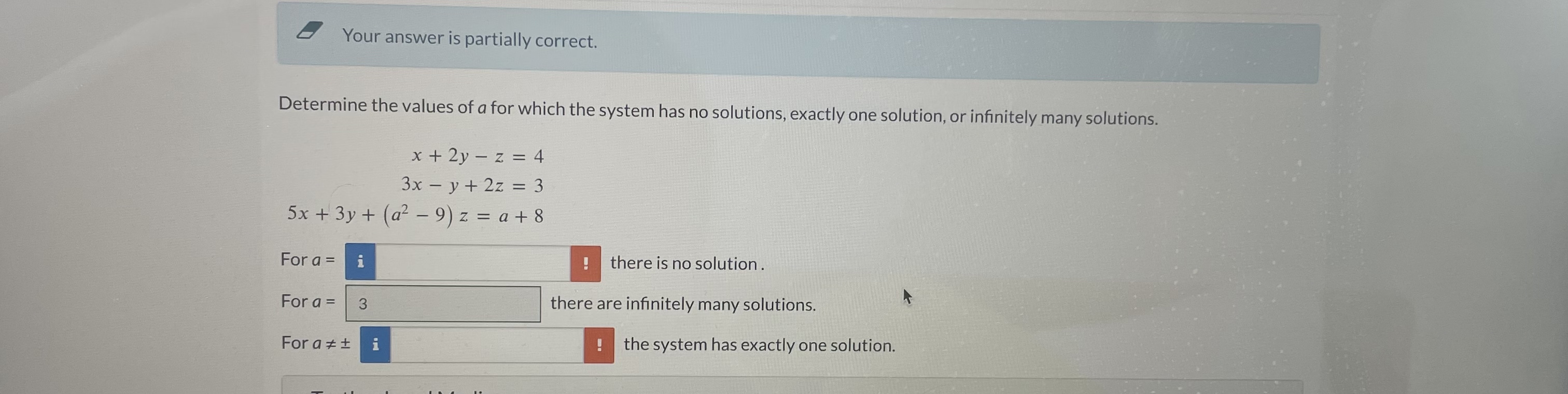 Solved Your Answer Is Partially Correct Determine The Values