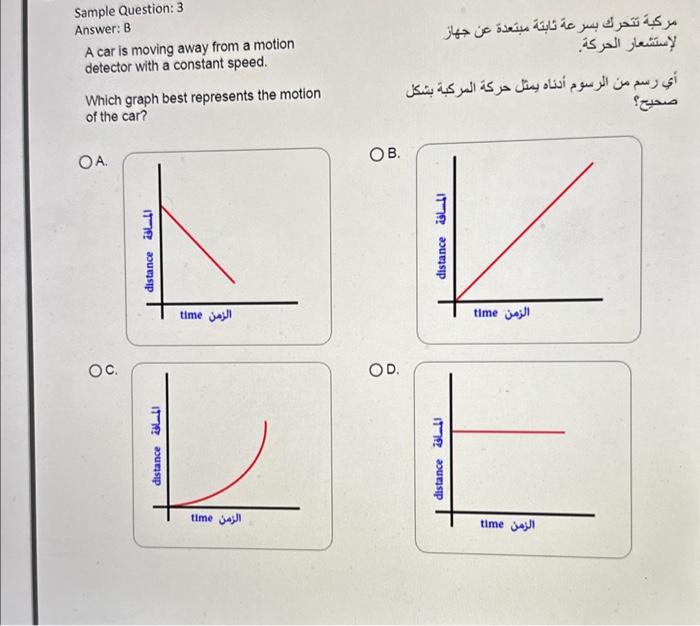 Solved Answer: B A car is moving away from a motion detector | Chegg.com