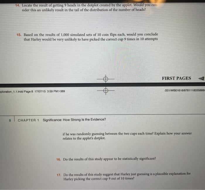 Using an applet to simulate flipping a coin many | Chegg.com