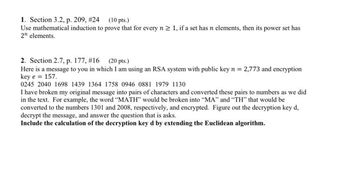 1. Section 3.2 , p. 209 , #24 (10 pts.) Use | Chegg.com