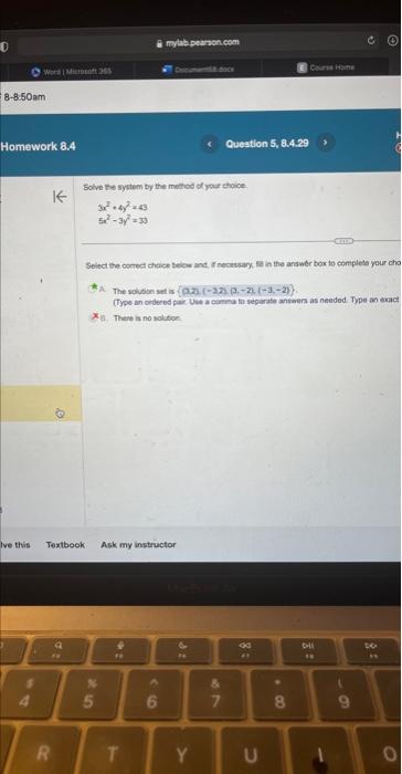 Solved The difference between the squares of two numbers is | Chegg.com