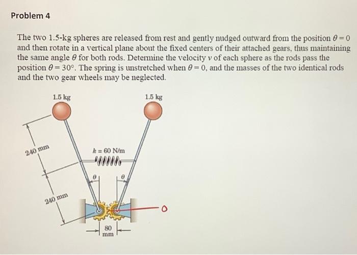 Solved Solve using T1+V1+U1-2=T2+V2. Final answer is given | Chegg.com