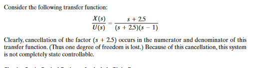 Solved Consider the following transfer | Chegg.com