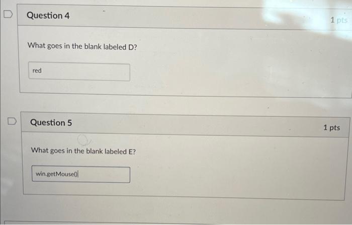 Solved Answer the questions by filling in the lettered | Chegg.com