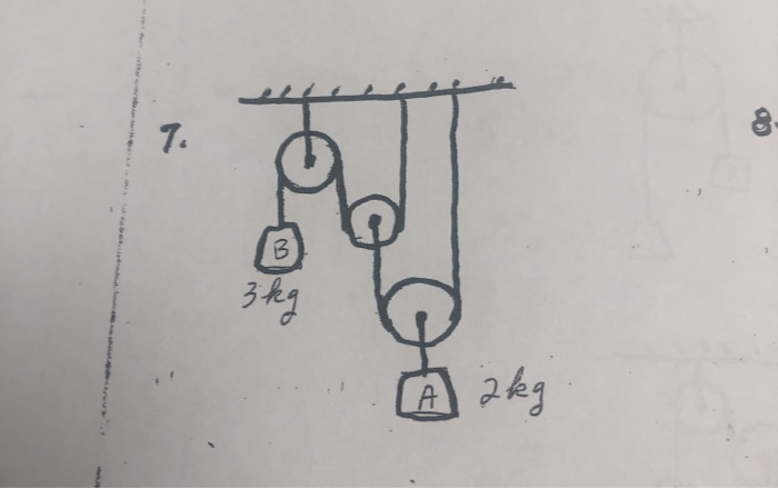 Solved Find tension and acceleration | Chegg.com