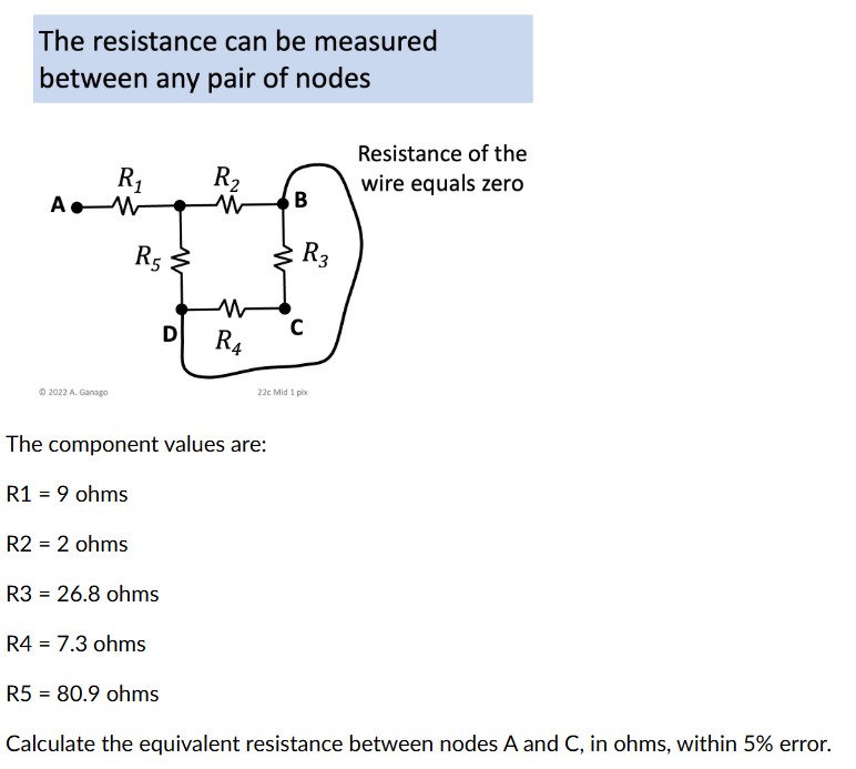 Solved the resistance can be ﻿measured between any pair of | Chegg.com