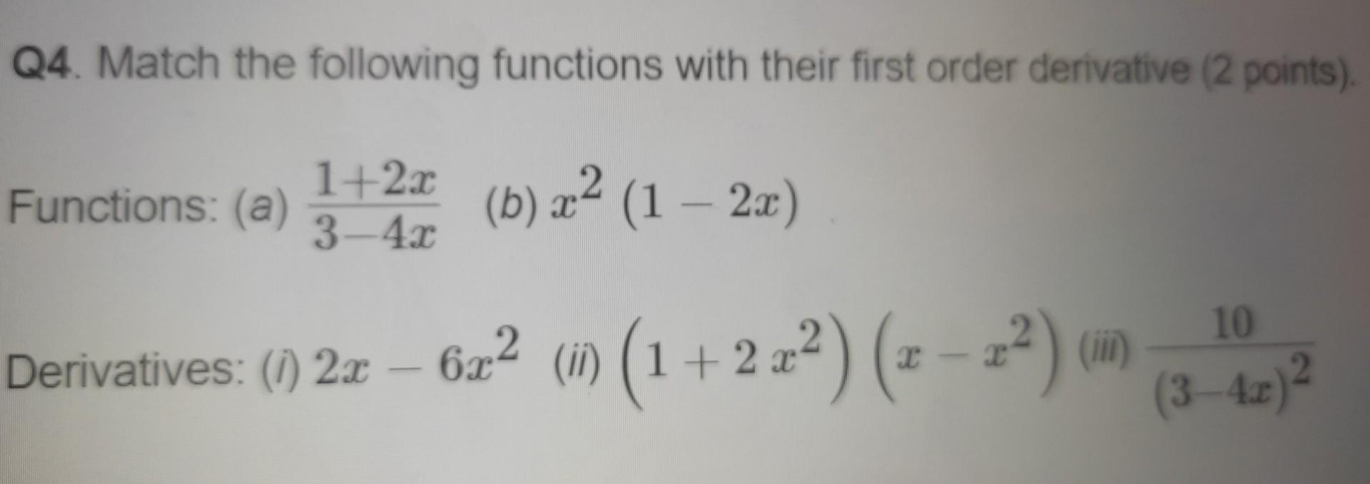 Solved Q1. Solve this system of linear equations. Select the | Chegg.com