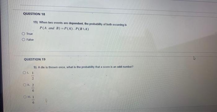 Solved 1) The sample space of tossing three coins is 1. | Chegg.com