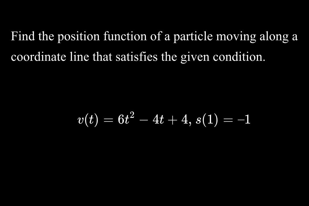 Solved Find the position function of a particle moving along | Chegg.com