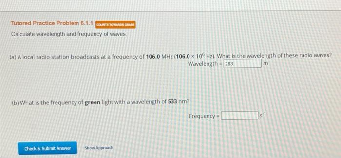 Solved Calculate wavelength and frequency of waves (a) A | Chegg.com