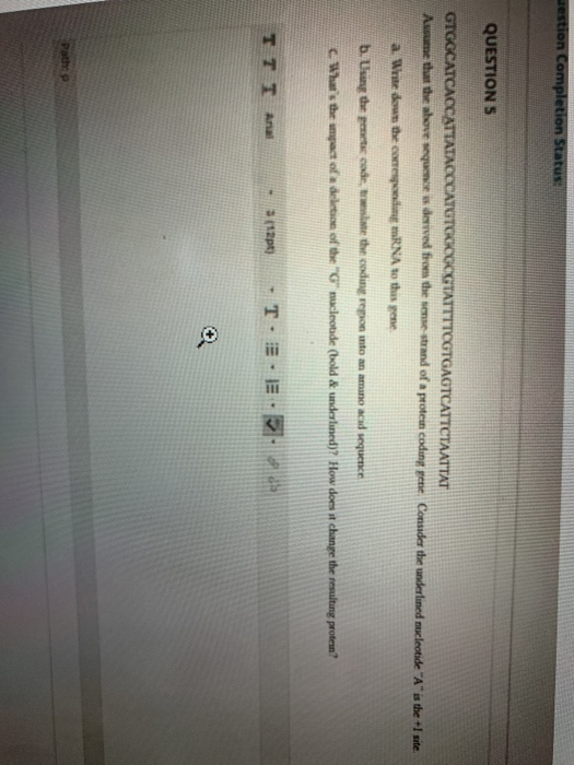 Solved estion Completion Status: QUESTIONS | Chegg.com