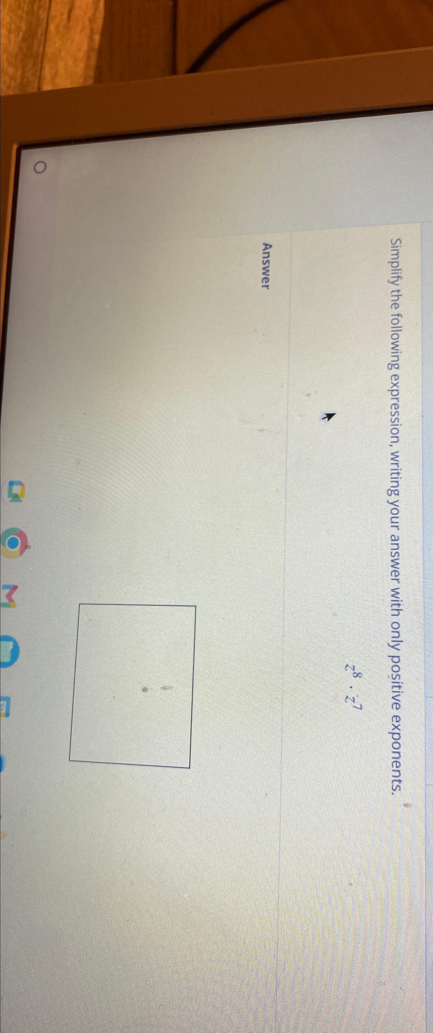 Solved Simplify the following expression, writing your | Chegg.com