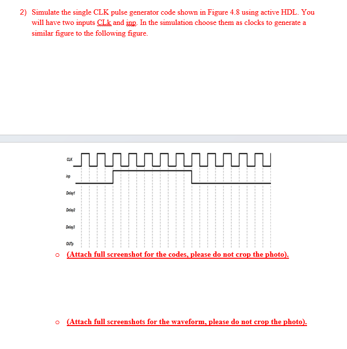Solved i want to ask an expertSimulate the single CLK pulse | Chegg.com