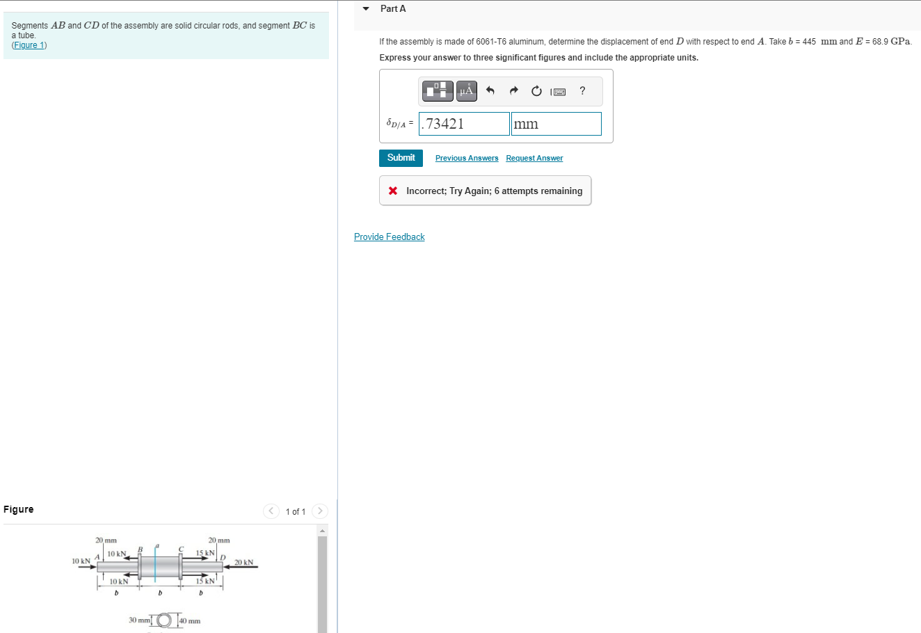Solved Segments AB ﻿and CD ﻿of the assembly are solid | Chegg.com