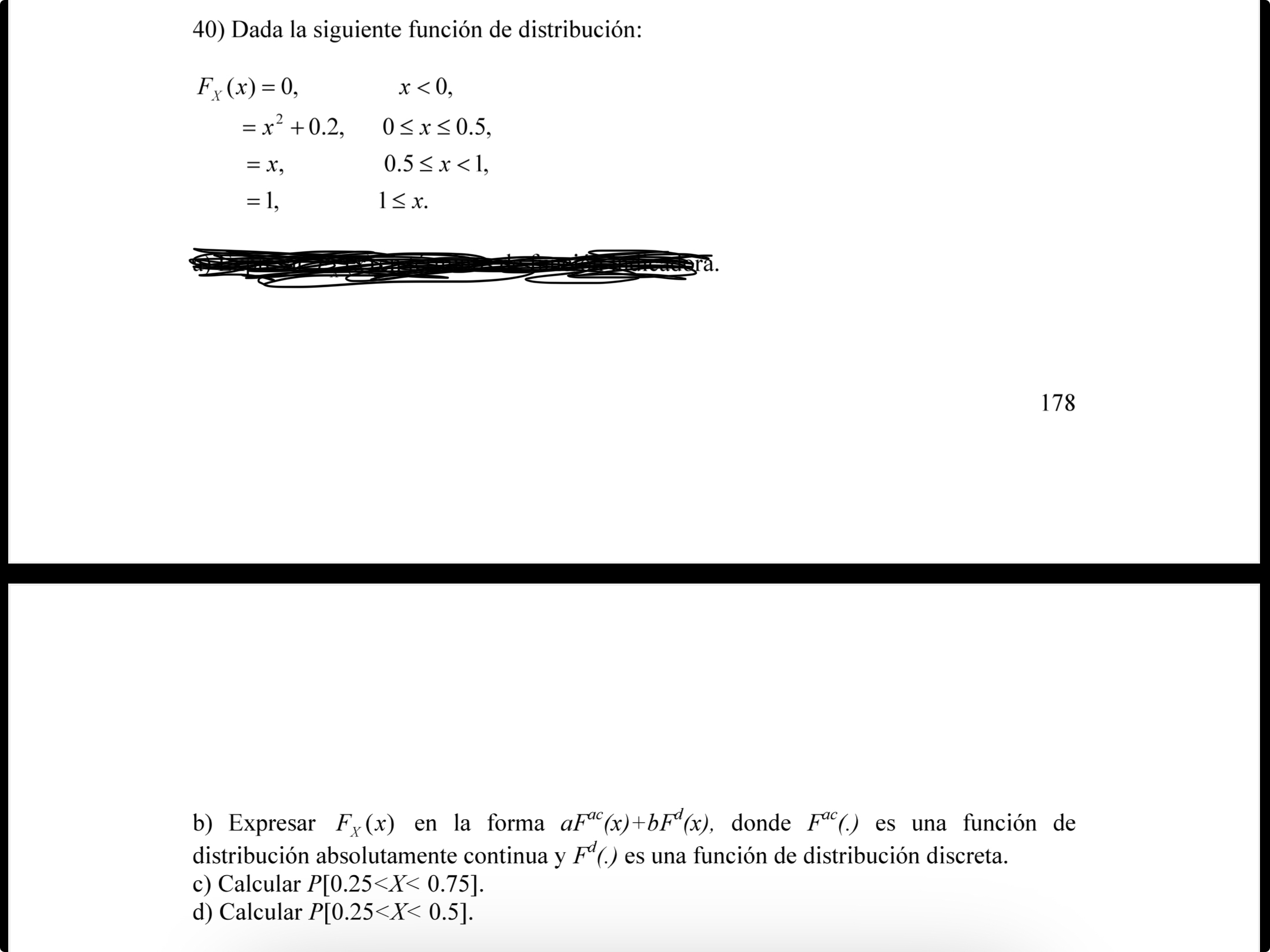 Dada la siguiente función de | Chegg.com