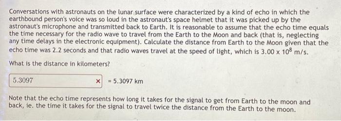 Solved Conversations with astronauts on the lunar surface | Chegg.com