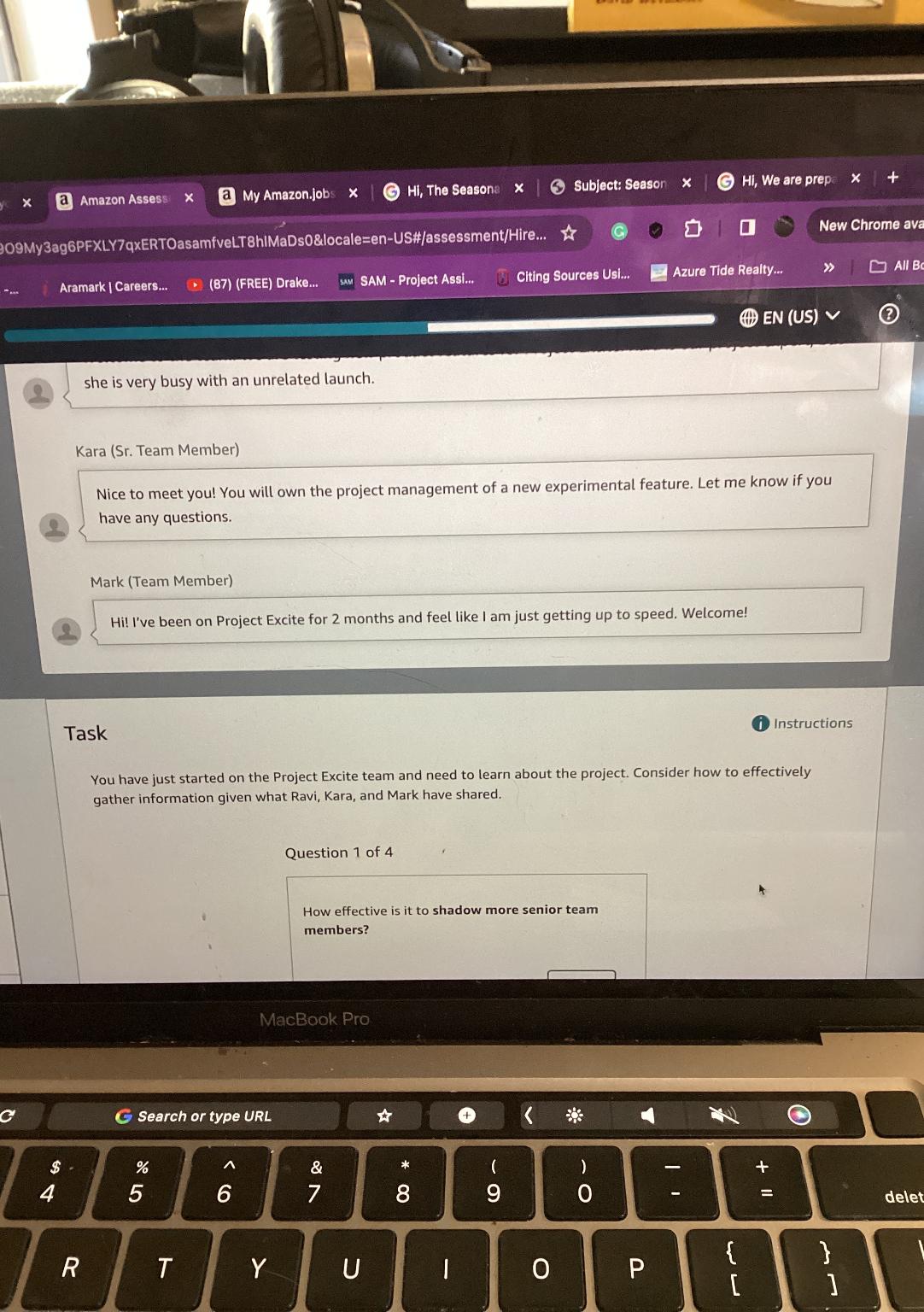 Solved she is very busy with an unrelated launch.Kara (Sr. | Chegg.com
