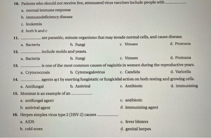 Solved Rubella (MMR) your choice. REVIEW QUESTIONS | Chegg.com